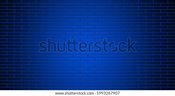 Blue Gradient Brick Wall Texture Background Stock Illustration ...