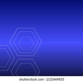 Blue Gradient Hexagonal Wallpaper Background Stock Illustration 2132469833 | Shutterstock