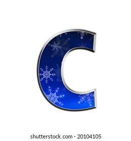 Blue Gradient Snowflake Capital Letter S Stock Illustration 20088685