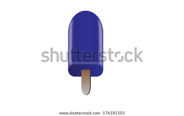 Blue Ice Lolly Stock Illustration 176181503 | Shutterstock