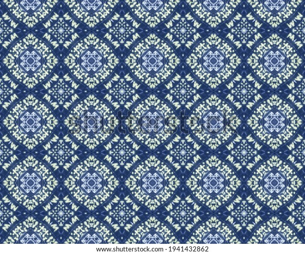 Blue Ink Pattern White Ink Drawing Stock Illustration 1941432862 ...