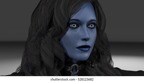 슬픈 애니미 소녀 우울하고 있는 귀여운 스톡 일러스트 2196972867 | Shutterstock