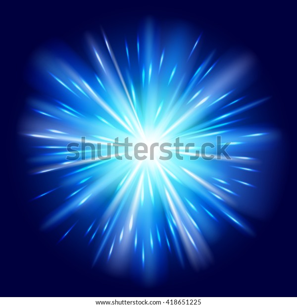 Blue Light Sunburst Background Star Burst Stock Illustration 418651225 ...