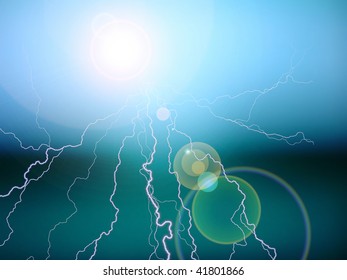 Blue Lightning Stock Illustration 41801866 | Shutterstock