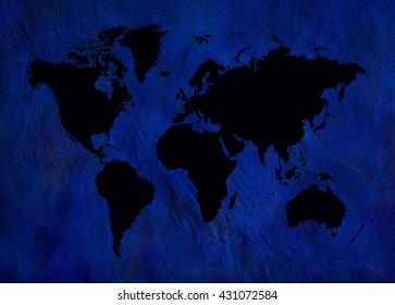 Blue Map Stock Illustration 431072584 | Shutterstock