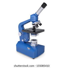 Blue Microscope Isolated Render On White Stock Illustration 155085410 ...
