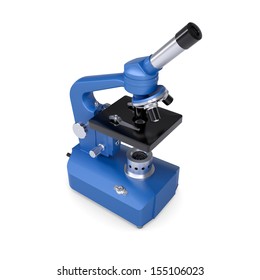 Blue Microscope Isolated Render On White Stock Illustration 155106023 ...