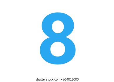 Blue Number Stock Illustration 664012003 | Shutterstock