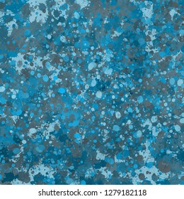 Blue Paint Splatter Effect Texture On: ภาพประกอบสต็อก 1279182118 ...