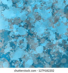 Blue Paint Splatter Effect Texture On Stock Illustration 1279182202 ...