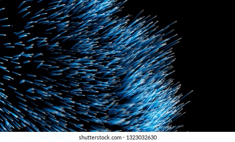 Blue Particles Explosion Stock Illustration 1323032630 | Shutterstock