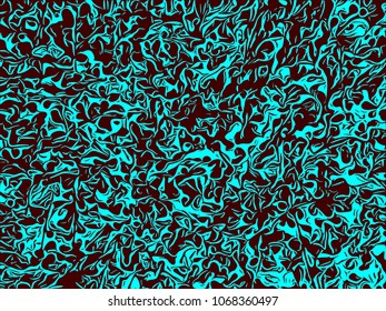 Blue Pattern On Black Background Stock Illustration 1068360497 ...