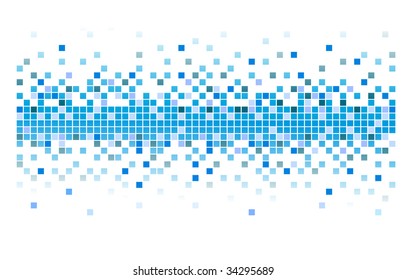 Píxeles azules: vector de stock (libre de regalías) 17554318 | Shutterstock