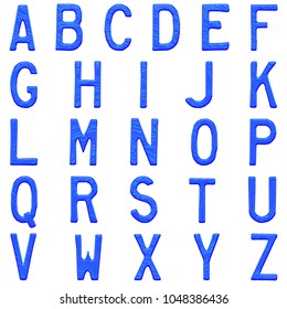 Blue Abstract Letters English Alphabet On 스톡 일러스트 1300204663 | Shutterstock