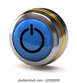 Blue Power Button Stock Illustration 62328109 | Shutterstock