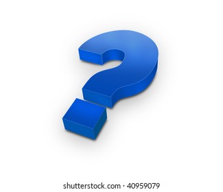 Big Question Mark 3d Blue Color 스톡 일러스트 131371532 | Shutterstock
