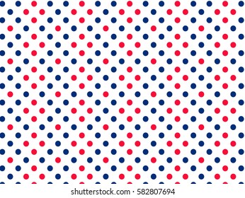 Blue Red Dots Pattern Stock Illustration 582807694
