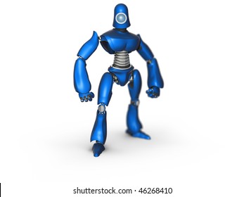 Blue Robot Stock Illustration 46268410 | Shutterstock
