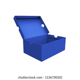 Blue Shoe Box 3d Render Stock Illustration 1136730332 | Shutterstock