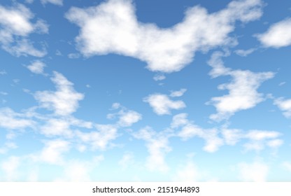 Blue Sky Clouds 3d Rendering Stock Illustration 2151944893 | Shutterstock