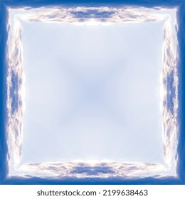 Blue Sky Sunset Clouds Square Frame Stock Illustration 2199638463 ...