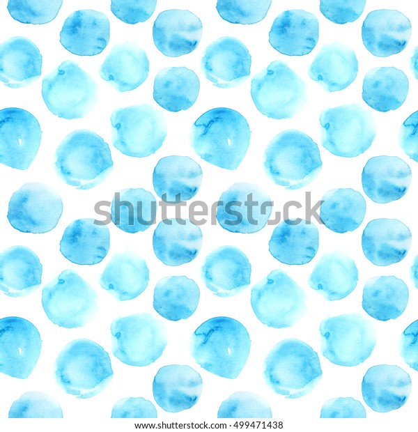Blue Spots Pattern Stock Illustration 499471438