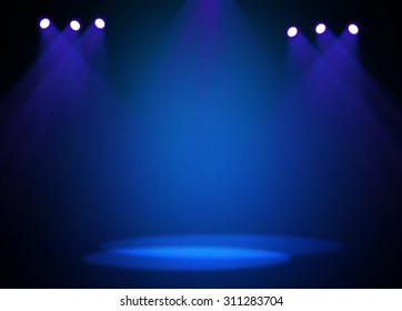 Blue Stage Background Stock Illustration 311283704 | Shutterstock