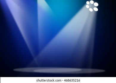 Blue Stage Background Stock Illustration 468635216