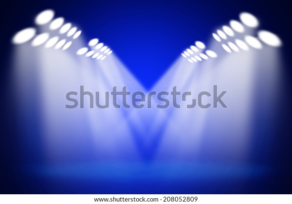 Blue Stage Background Stock Illustration 208052809 | Shutterstock