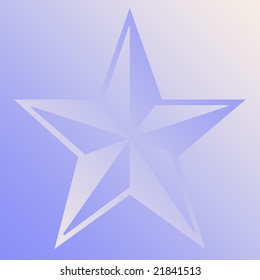 Blue Star Over Gradient Background Stock Illustration 21841513 ...