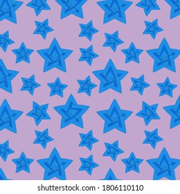 Blue Star Pattern Backgrounds Textures Illustration Stock Illustration ...