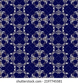 Blue Texture Seamless Pattern Universal Delicate Stock Illustration ...