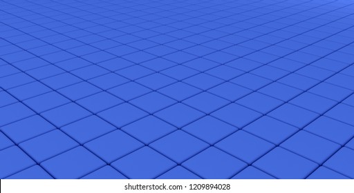 Blue Tile Flooring Architecture Pattern Texture Stock Illustration ...