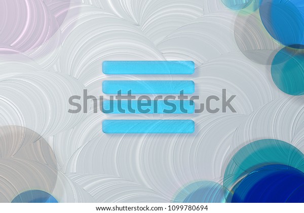 Blue Transparent Align Text Justify Icon Stock Illustration 1099780694 ...