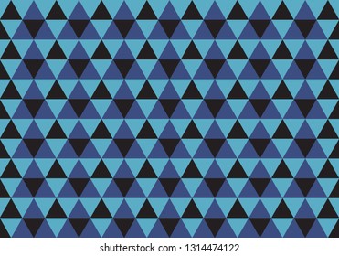 Blue Triangle Pattern Backgroundmosaic Pattern Abstract Stock ...