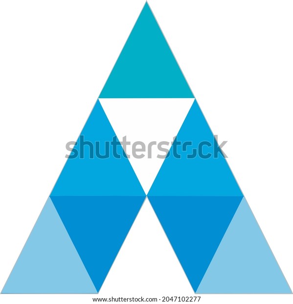 Blue Triangle Vector Grapic Element Logo Stock Illustration 2047102277 ...