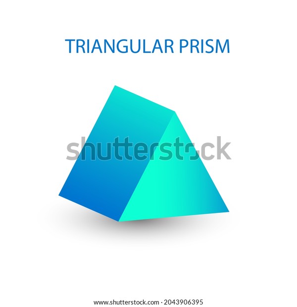 Blue Triangular Prism Gradients Shadow Game Stock Illustration ...