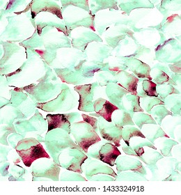 Blue Turquoise Snake Seamless Pattern Watercolor Stock Illustration ...