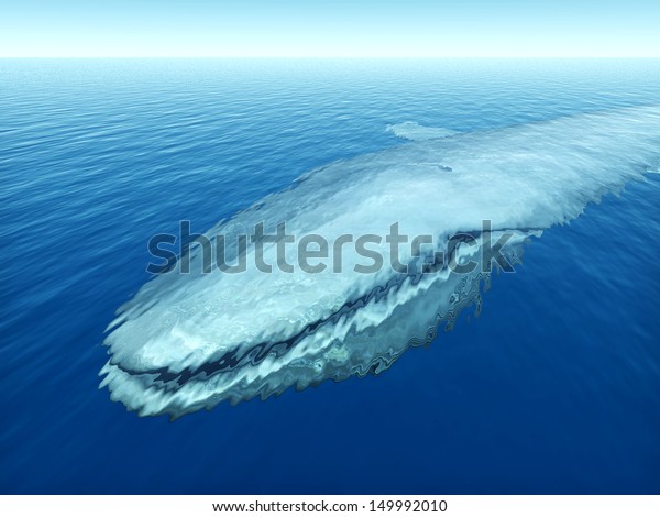 Blue Whale Computer Generated 3d Illustration Stock Illustration ...