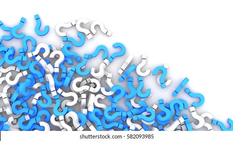 Blue White Question Marks Background Empty Stock Illustration 582093985 ...