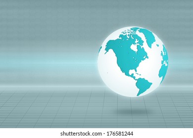 Abstract Blue Background Earth World Map Stock Illustration 293906678 ...