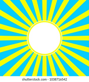 Vector Abstract Blue Background Sun Rays Stock Vector (Royalty Free ...