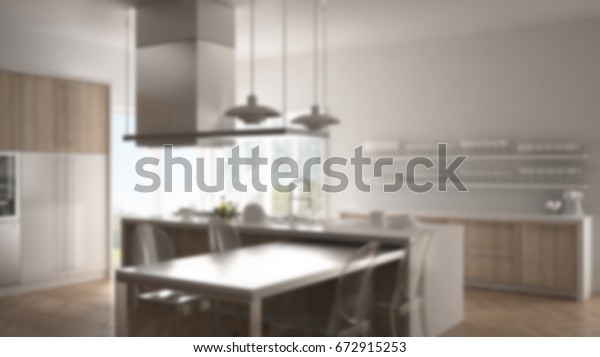 Blur Background Interior Design Minimalistic Modern Stock Illustration ...
