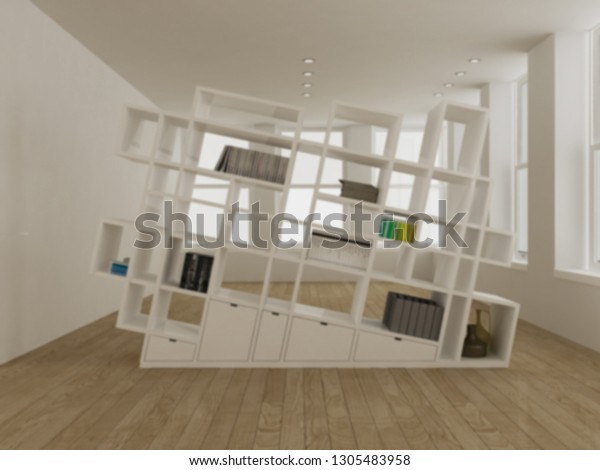 Blur Interior Design Concept Idea Modern Stock Illustration 1305483958 ...