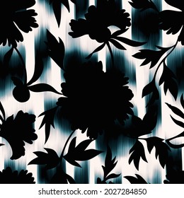 Blurred Seamless Pattern Abstract Background Hand Stock Illustration ...