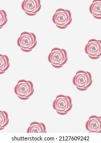 Blush Pink Rose Pattern Background Stock Illustration 2127609242 ...