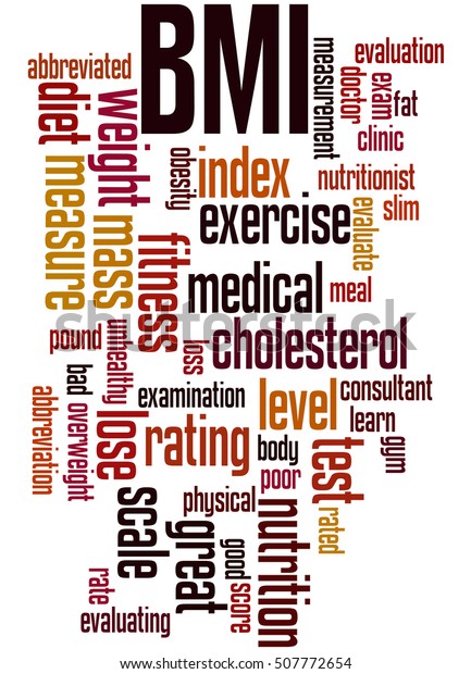 Bmi Word Cloud Concept On White Stock Illustration 507772654 | Shutterstock