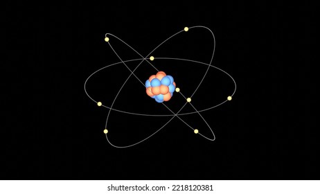 Bohr Atomic Model 3d Representation Electrons Stock Illustration 2218120381 | Shutterstock