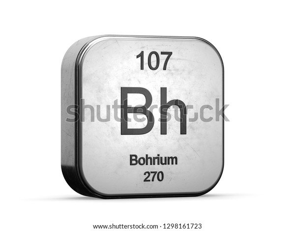 Bohrium Element 107 Periodic Table Series Stock Illustration 1298161723 ...