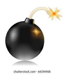 Spinning Bomb Burning Fuse Eps8 Cmyk: Vector có sẵn (miễn phí bản quyền ...